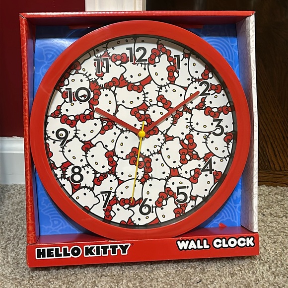 Hello Kitty | Wall Decor | Hello Kitty Wall Clock Uses | Poshmark
